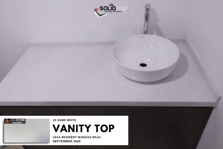 Quartz Surface - Jess Stone - Modern Series - Sand White - Solid Top Sdn Bhd