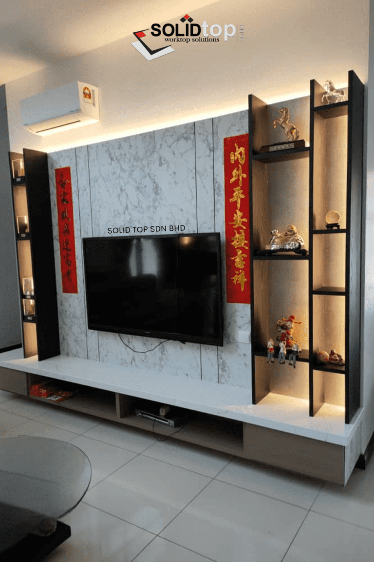 Living Room - TV Console - Solid Top Sdn Bhd