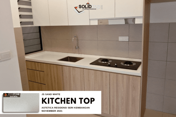 Quartz Surface - Jess Stone - Modern Series - Sand White - Solid Top ...