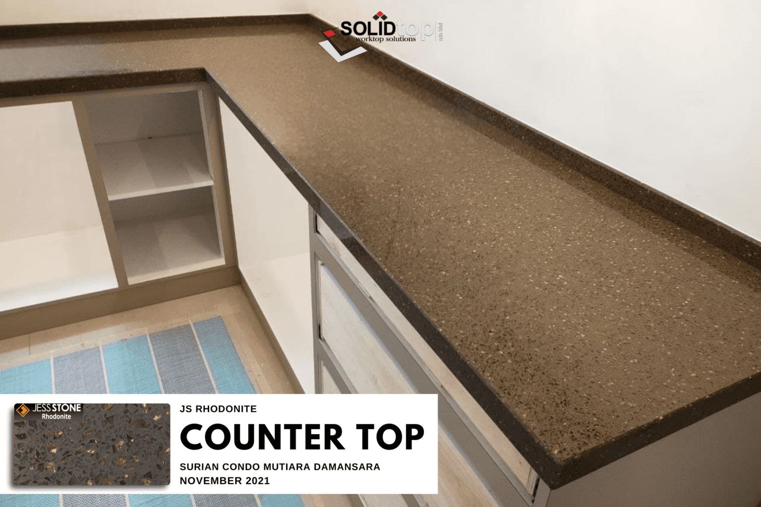 Quartz Surface - Jess Stone - Gem Series - Rhodonite - Solid Top Sdn Bhd