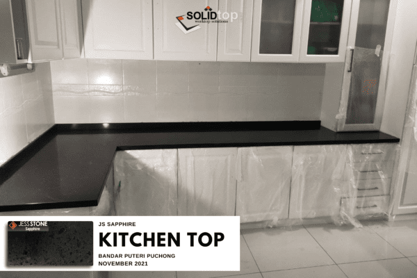Quartz Surface - Jess Stone - Gem Series - Sapphire - Solid Top Sdn Bhd