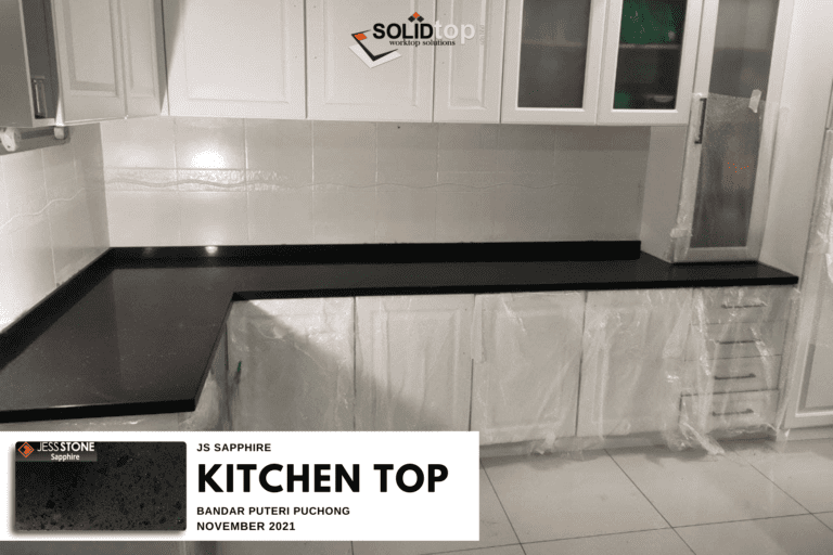 Quartz Surface - Jess Stone - Gem Series - Sapphire - Solid Top Sdn Bhd