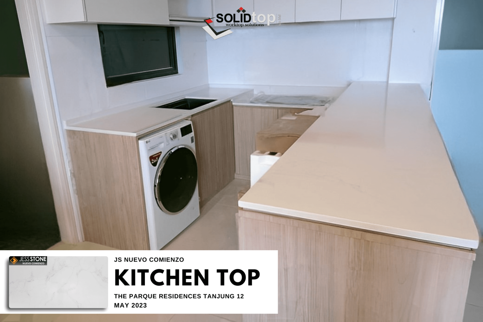 Quartz Surface - Jess Stone - 2023 New Collection - Nuevo Comienzo - Solid Top Sdn Bhd